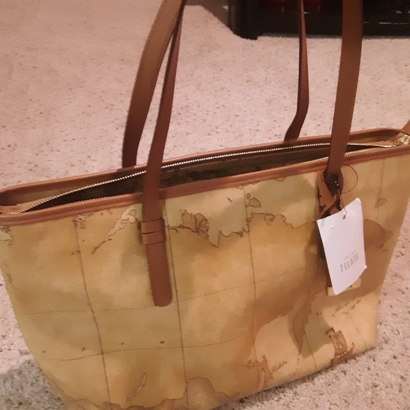 Alviero Martini | Bags | Authentic Alviero Martini Map Tote | Poshmark